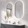 Ben Vita Spiegel 50x4x100 cm Geborsteld RVS - Sanidirect