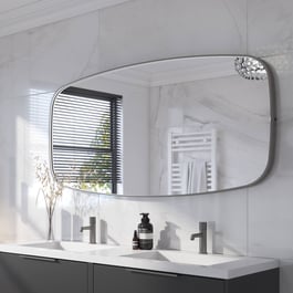 Ben Sandro Spiegel 160x4x80 cm Geborsteld Metal Black - Sanidirect