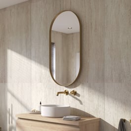 Ben Vita Spiegel 50x4x100 cm Mat Goud - Sanidirect