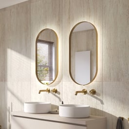 Ben Vita Spiegel 40x4x80 cm Mat Goud - Sanidirect