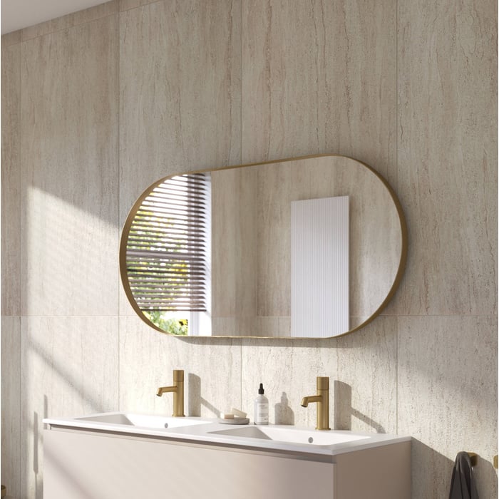 Ben Vita Spiegel 60x4x120 cm Mat Goud - Sanidirect